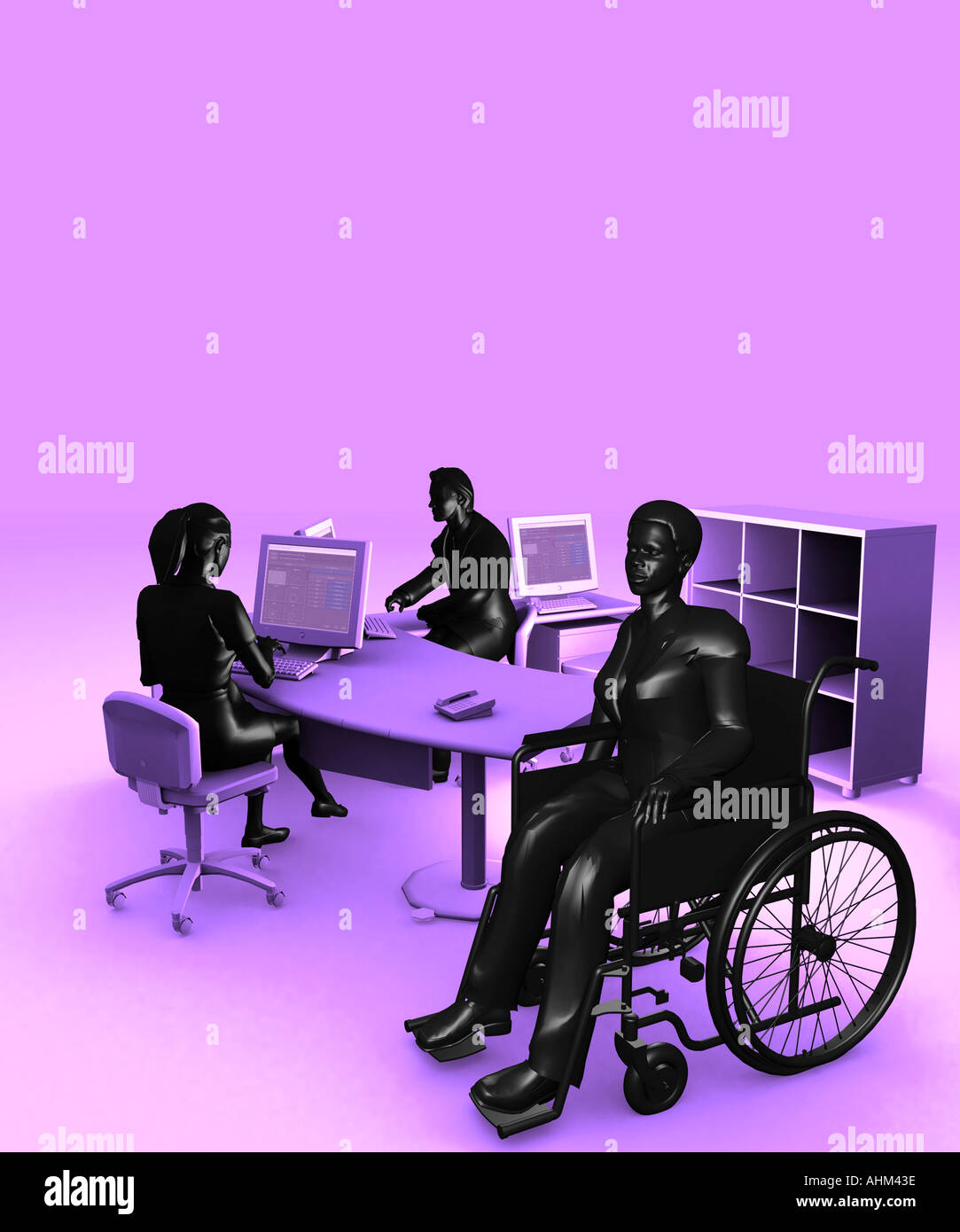 modern inclusive office Stock Photo - Alamy