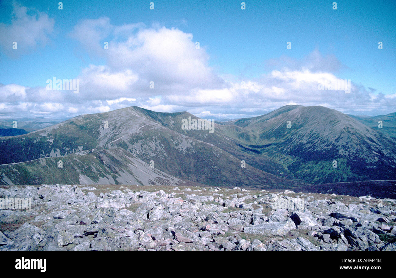 Beinn A Ghlo Braigh Coire Chuinn Bhalgain and Carn nan Gabhar from Carn ...
