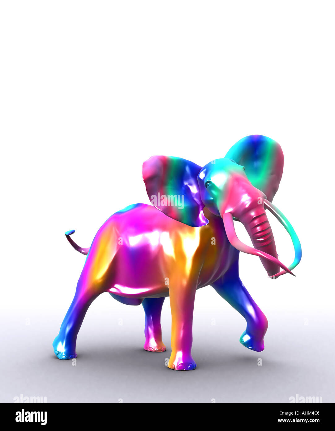 multi coloured elephant Stock Photo - Alamy