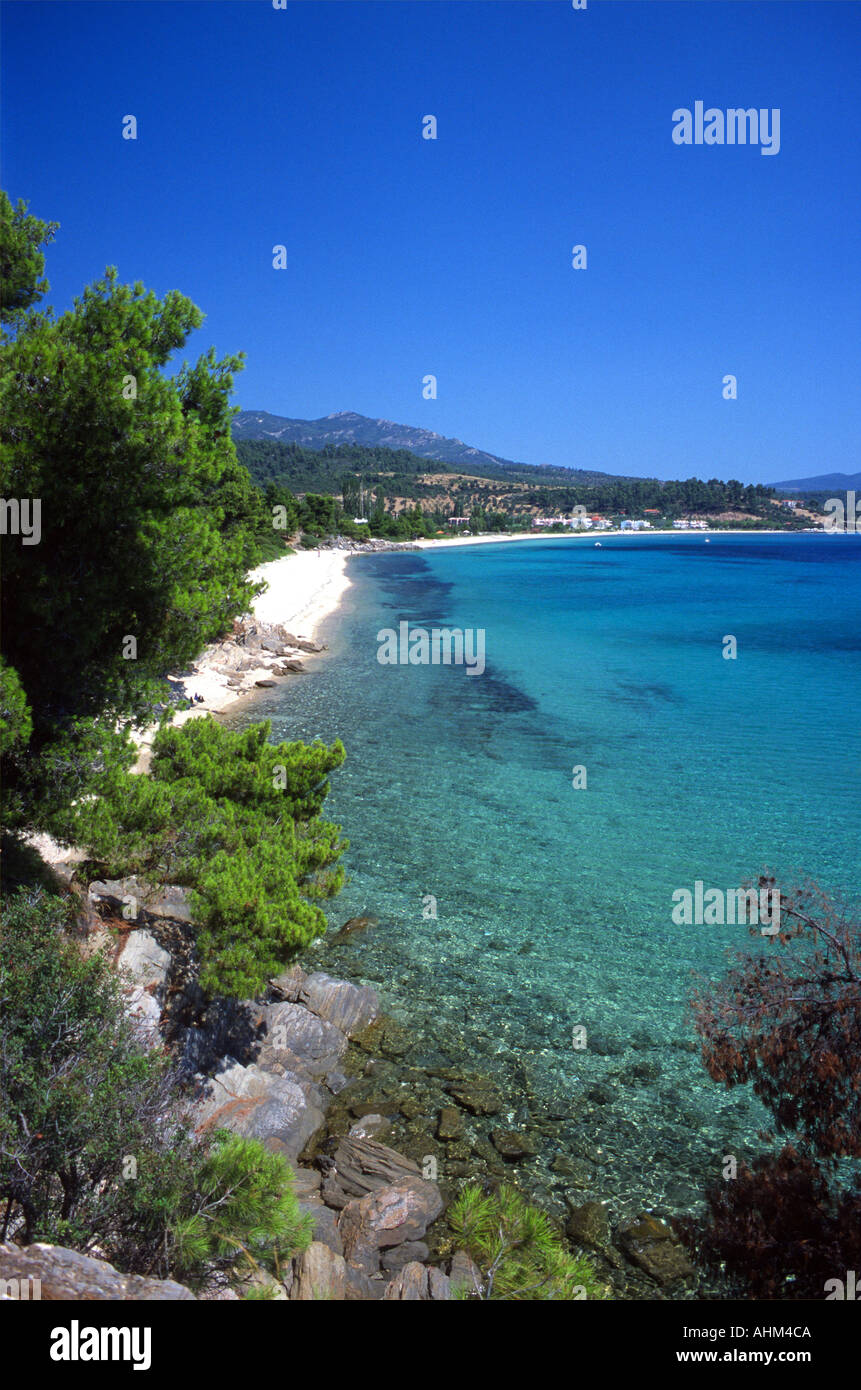 Secluded Bay Sithona Greece Stock Photo - Alamy