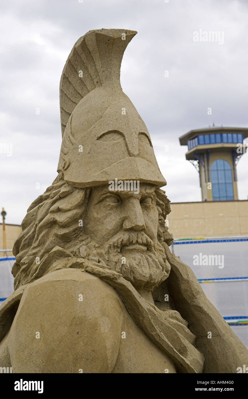 ancient Greece sand sculpture at great Yarmouth Stock Photo - Alamy