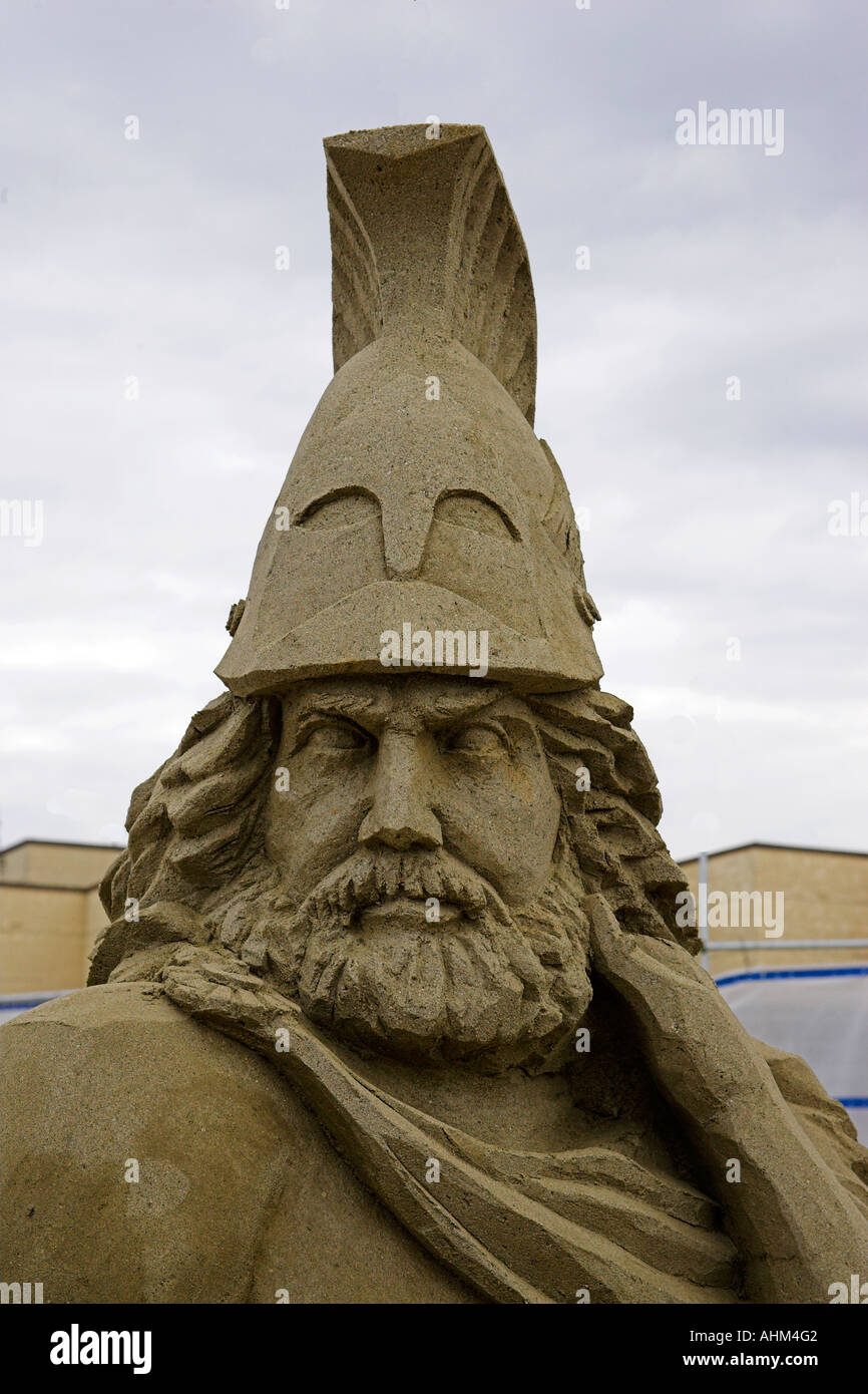ancient Greece sand sculpture at great Yarmouth Stock Photo - Alamy