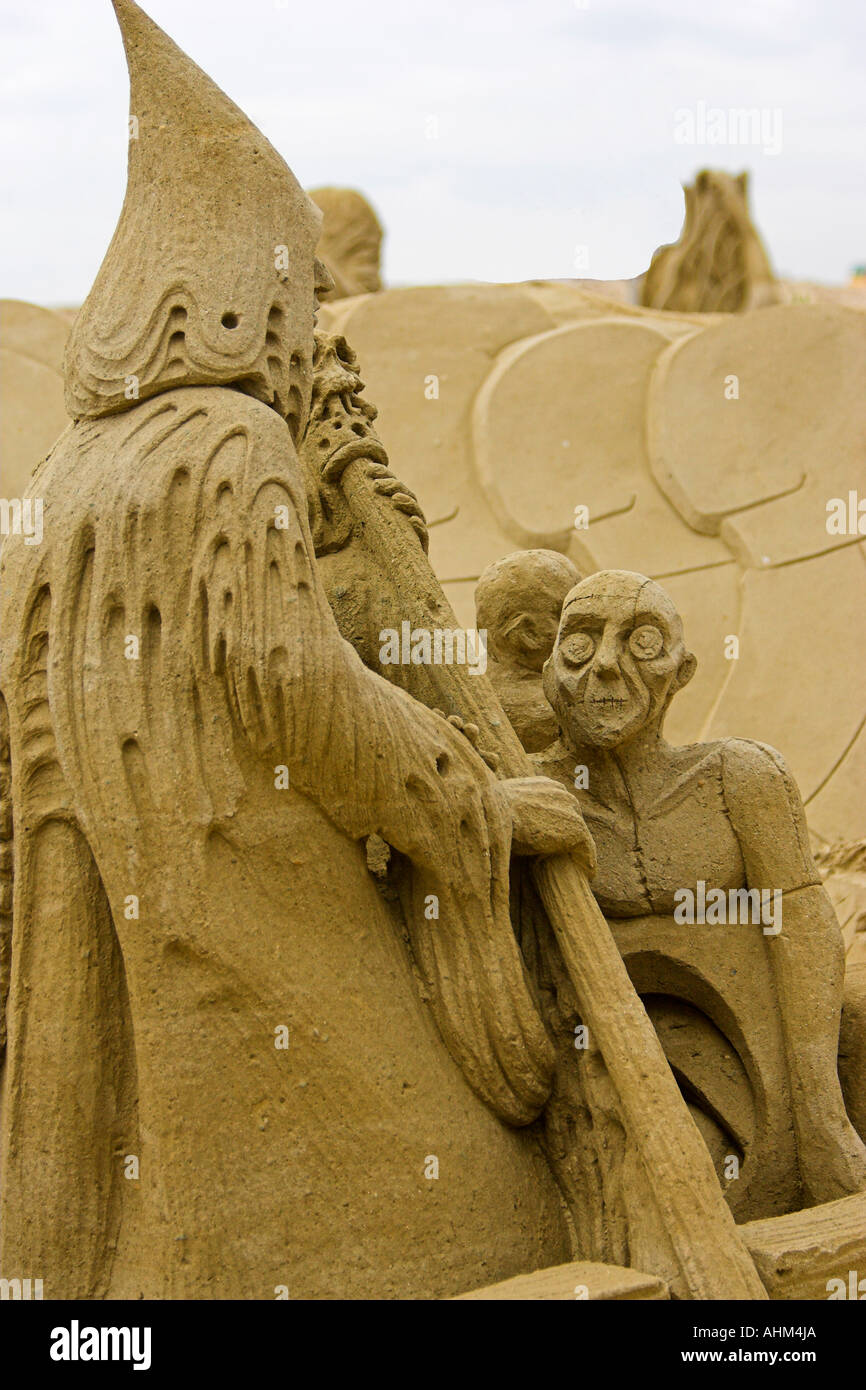 ancient Greece sand sculpture at great Yarmouth 2006 Stock Photo - Alamy
