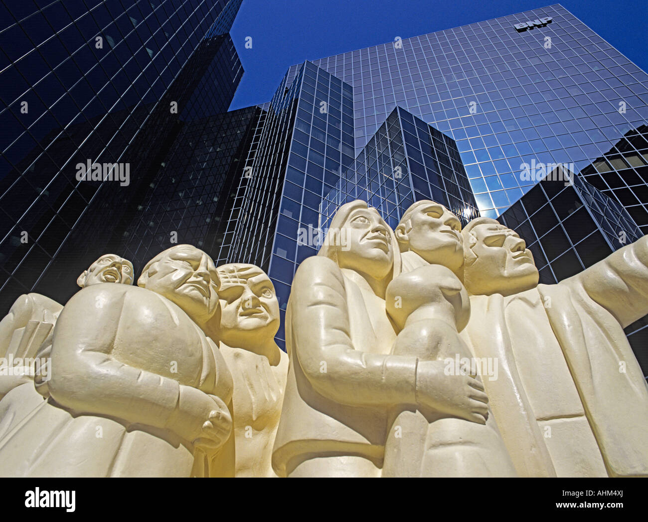 "The Illuminated Crowd" by [British sculptor] "Raymond Mason Stock ...