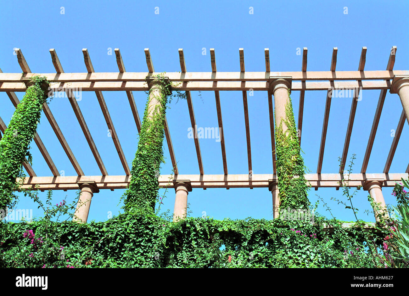 Mediterranean patio Spain Stock Photo - Alamy