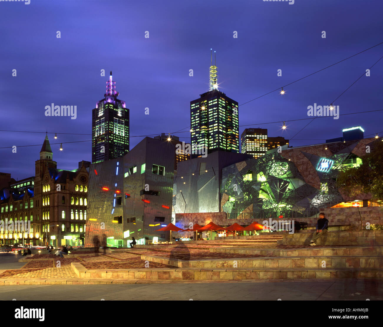 Melbourne fed federation square hi-res stock photography and images - Alamy