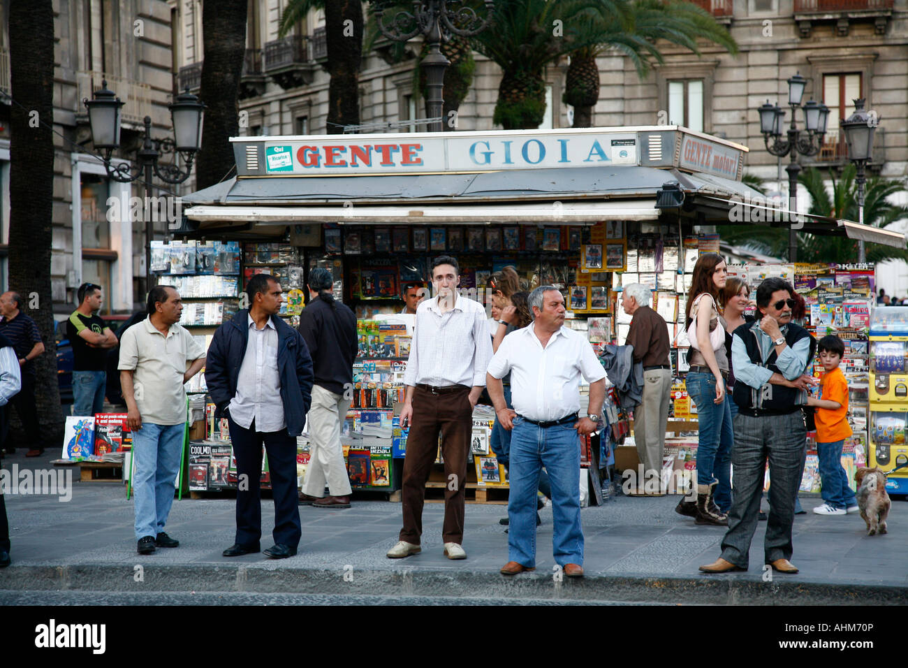 People in the street catania Sicily Stock Photo - Alamy