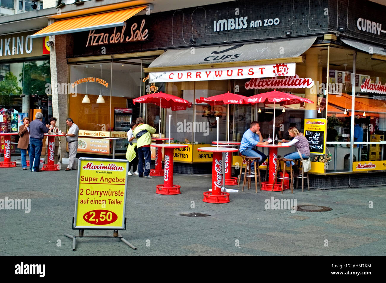 Germany Berlin Town Restaurant menu sign bar cafe Stock Photo - Alamy
