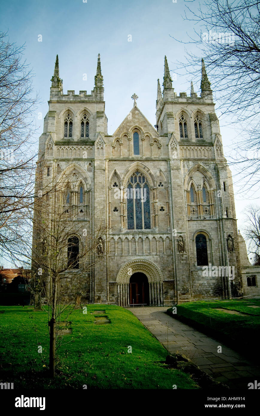 Selby abbey north Yorkshire England church religion religious pray ...