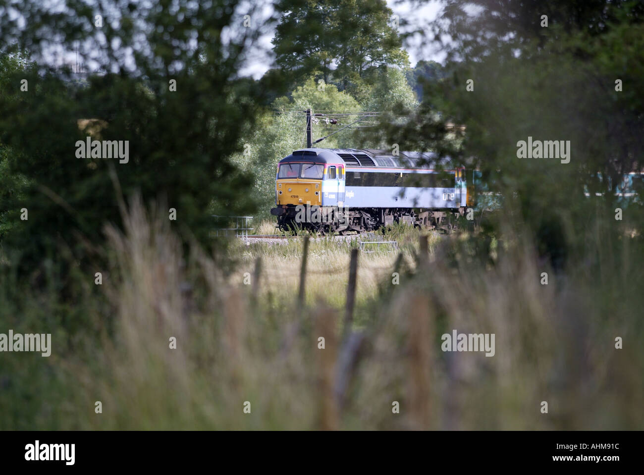 One Anglia Diesel Locomotive Stock Photo - Alamy