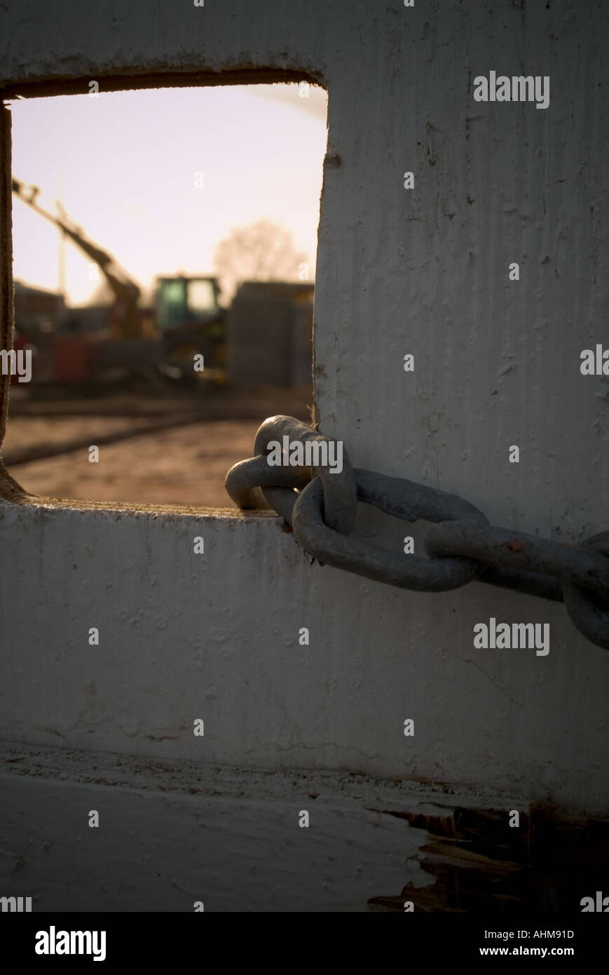 building site construction site danger health and safety keep out lock ...