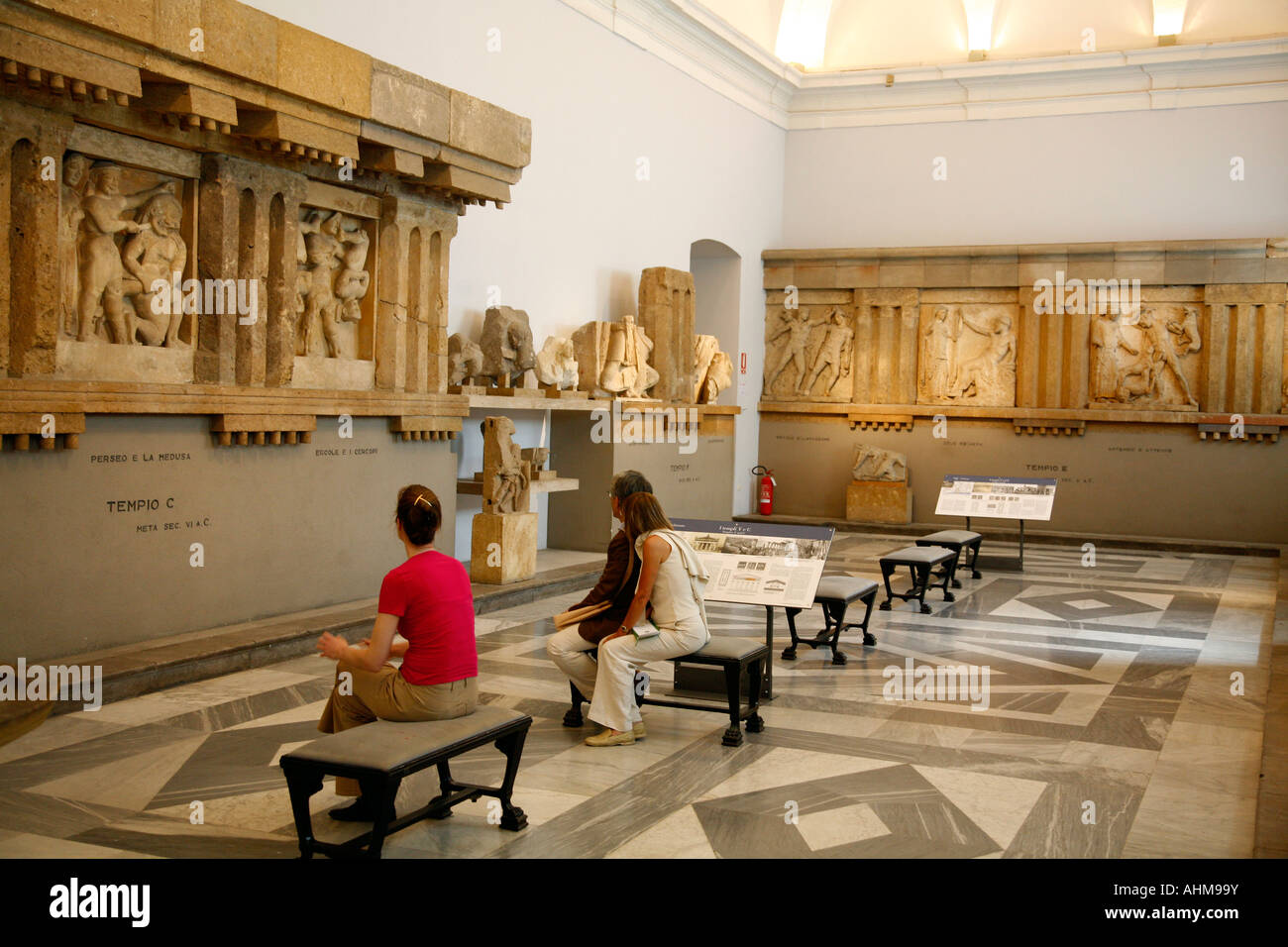 Archaeological museum Palermo Sicily Stock Photo - Alamy