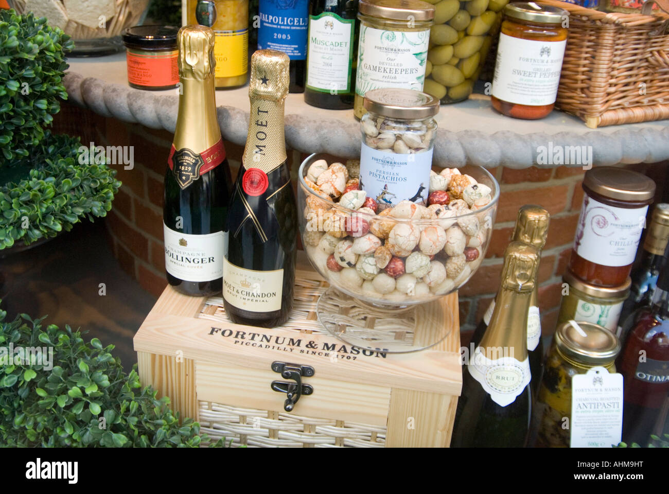 Fortnum and Mason s delicatessen shop window display on Piccadilly in ...