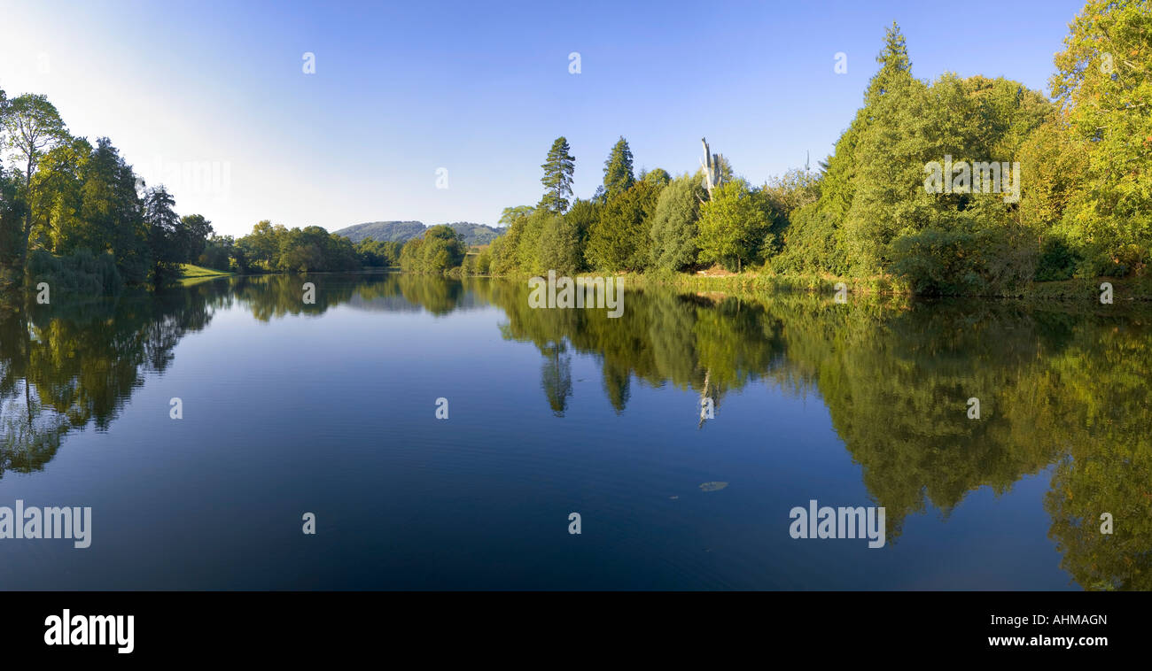 lake trees scenic landscape Stock Photo - Alamy