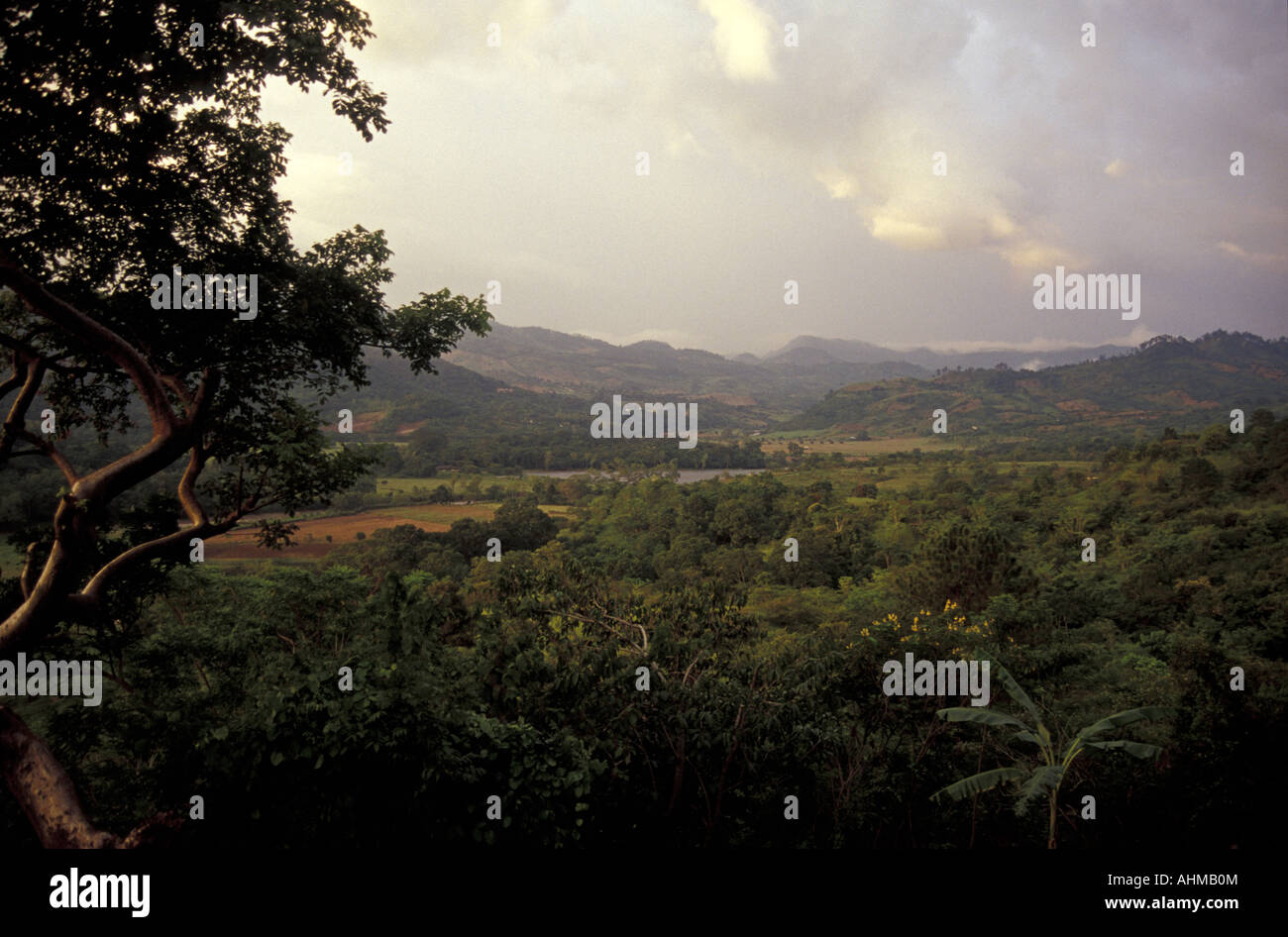 View of the Copan Valley, Honduras, Central America Stock Photo - Alamy