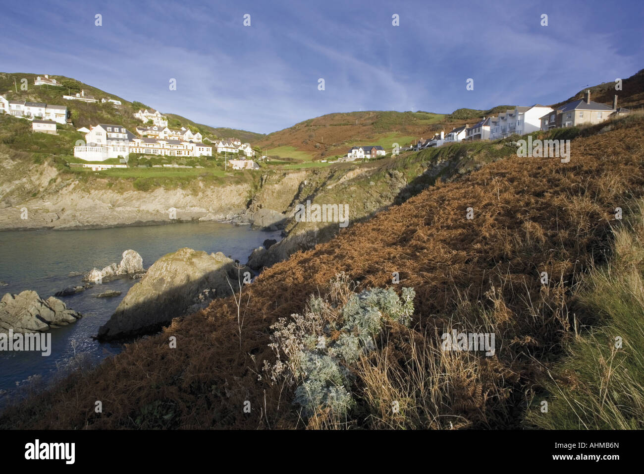 devon coast woolacombe england uk coast coastal Stock Photo - Alamy