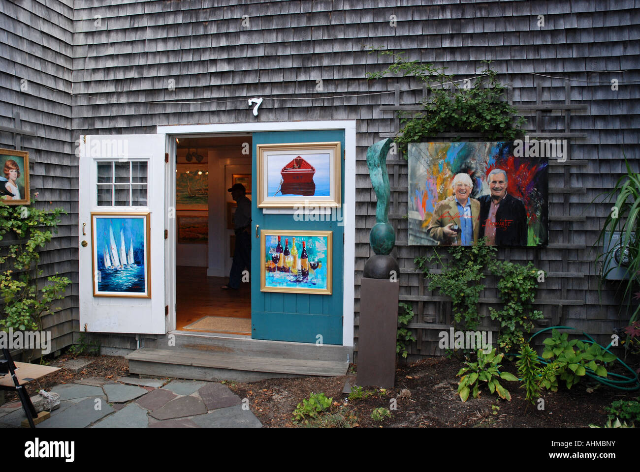 Art Gallery Nantucket village of Nantucket island Massachusetts United ...