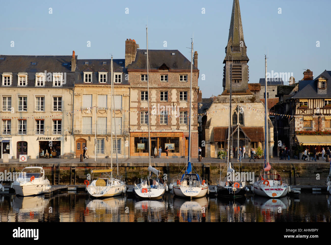 Honfleur harbour, Calvados, Normandy, France Stock Photo - Alamy