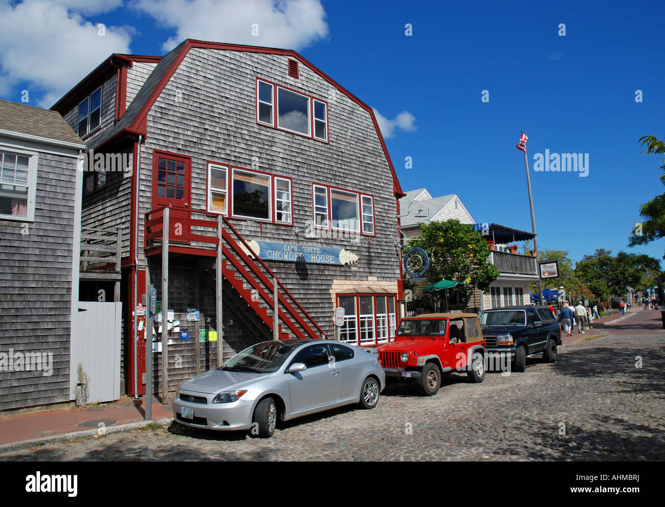 Street Nantucket Island Massachusetts Stock Photo - Alamy