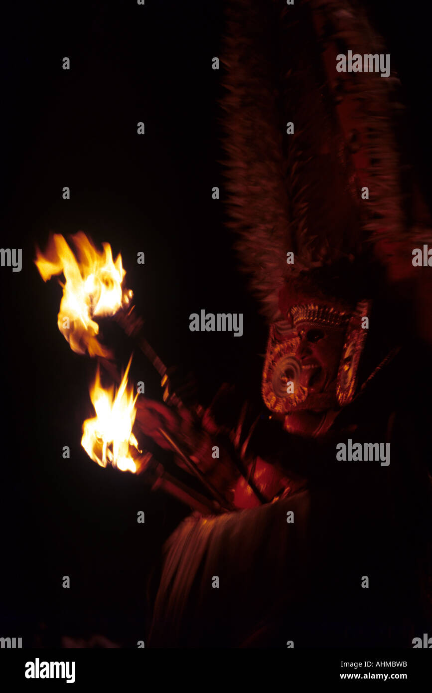 THEYYAM A TRADITIONAL DANCE FORM OF KERALA Stock Photo - Alamy