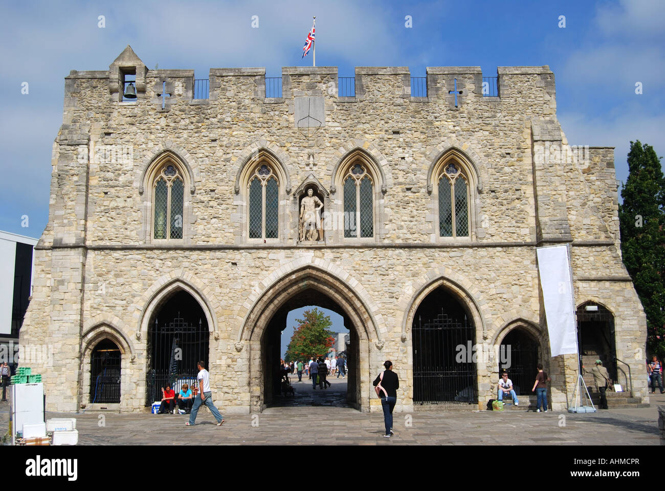 The 12th century Bargate, Southampton, Hampshire, England, United ...