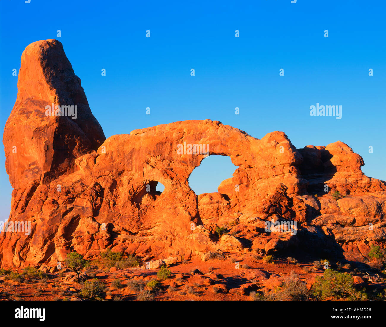 Turret Arch in The Arches National Moab Park Utah USA Taken in the ...