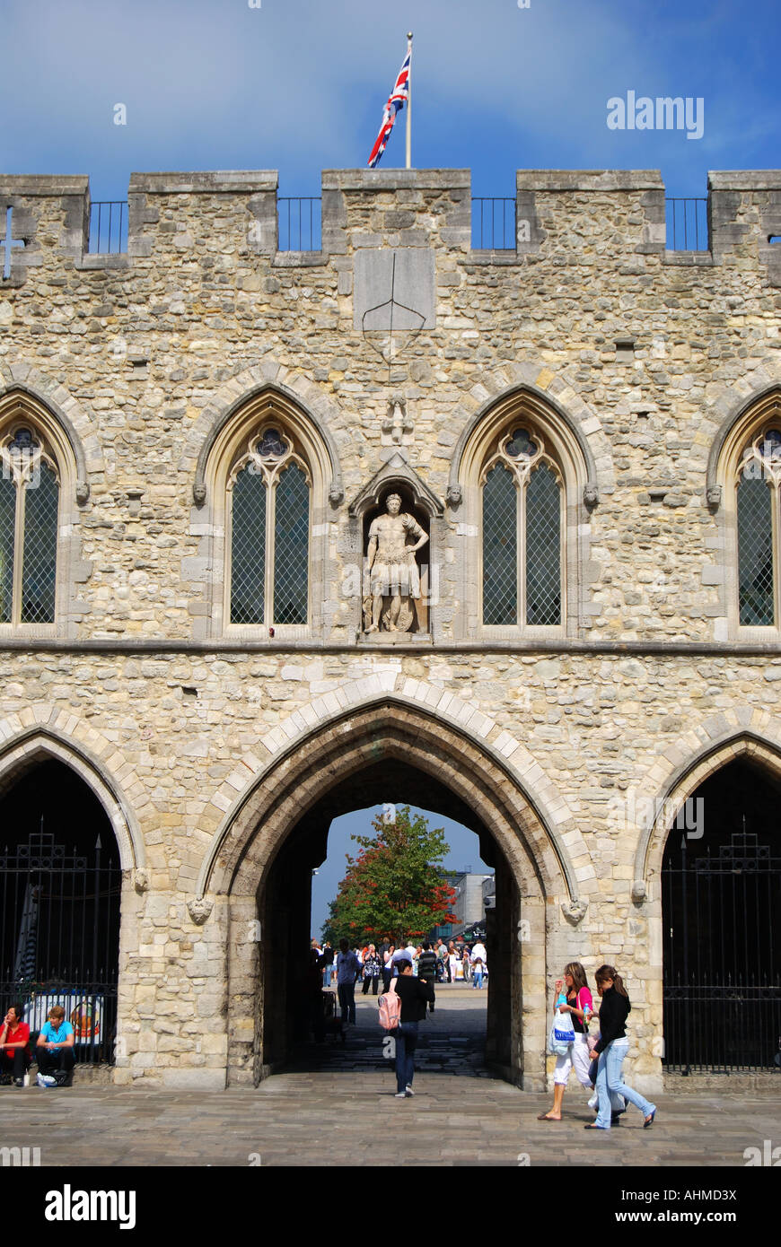 The 12th century Bargate, Southampton, Hampshire, England, United ...