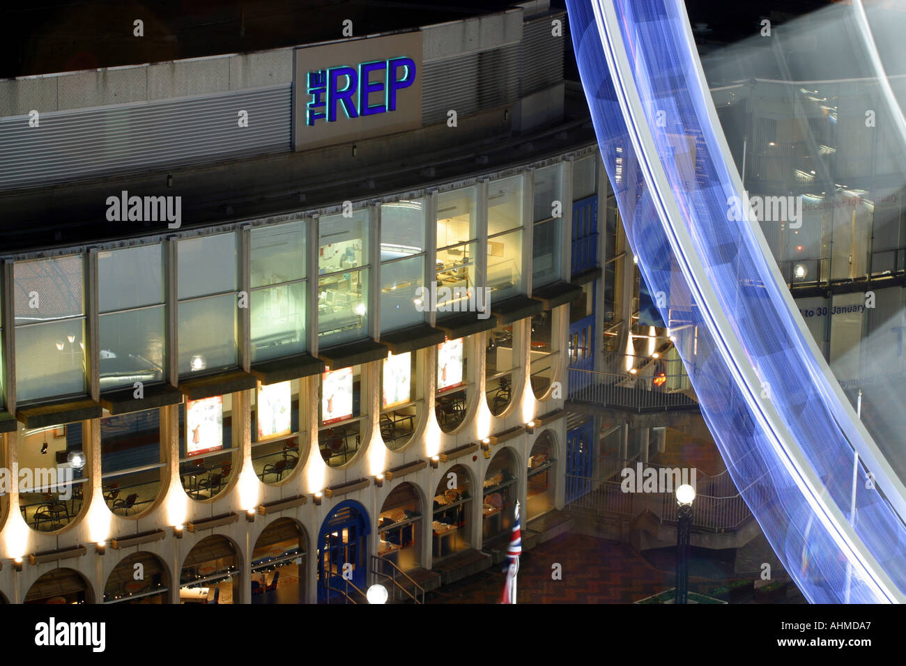 The Birmingham REP Theatre in Centenary Square pictured behind the ...