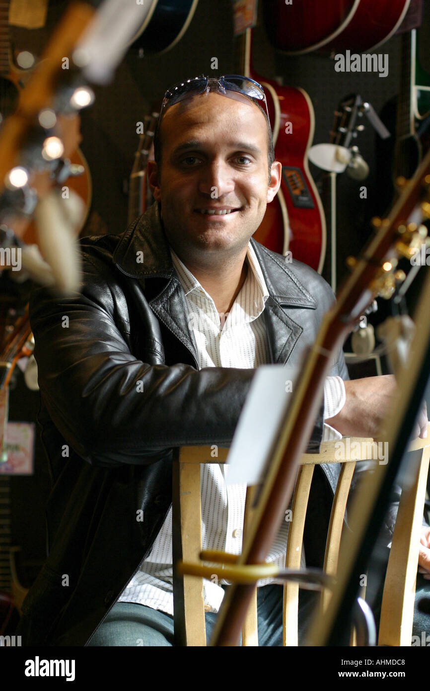 Mark Butcher England cricketer at Andy s Guitars Denmark Street in ...