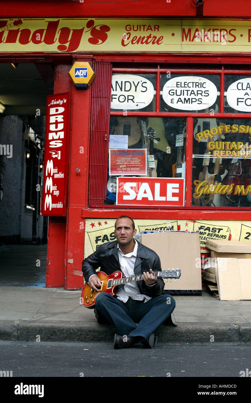 Mark Butcher England cricketer at Andy s Guitars Denmark Street in ...