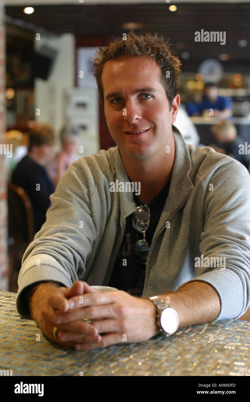 Michael Vaughan in Sheffield England Cricket Captain Stock Photo - Alamy