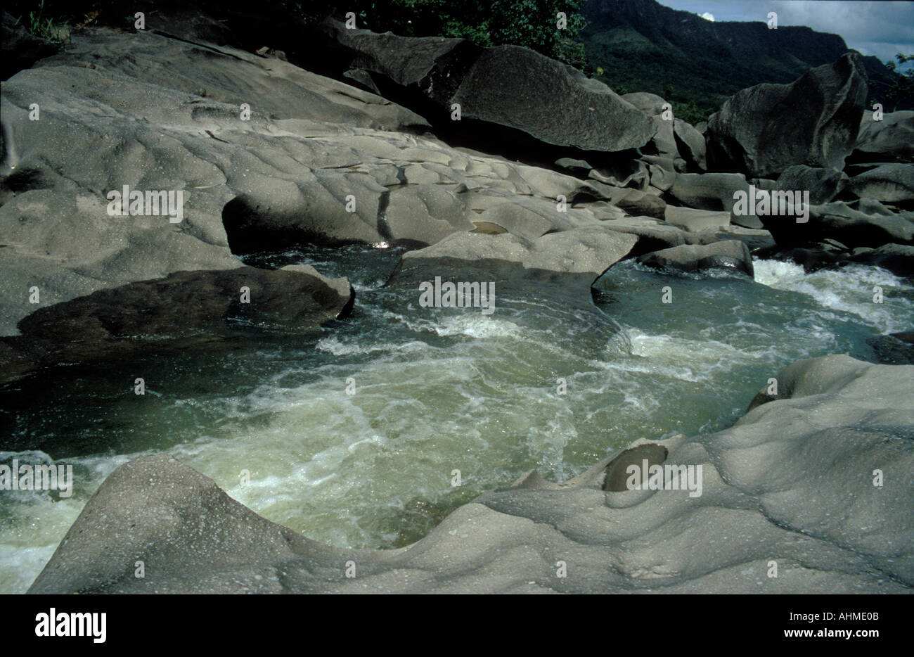 Brazil Chapada dos Veadeiros Vale de Lua geological formations Stock ...