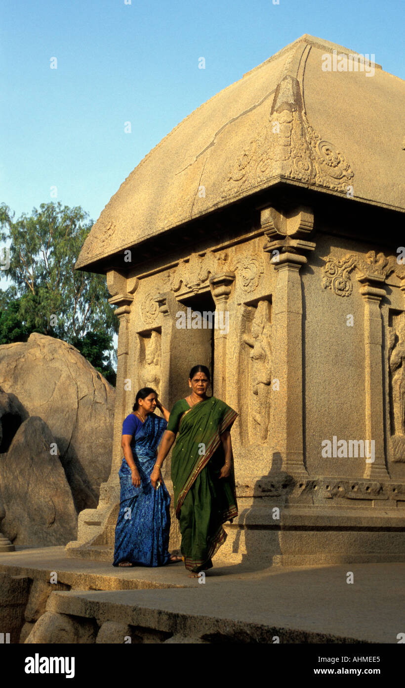 Mamallapuram Pancha Pandava Rathas Draupadi South India Stock Photo - Alamy