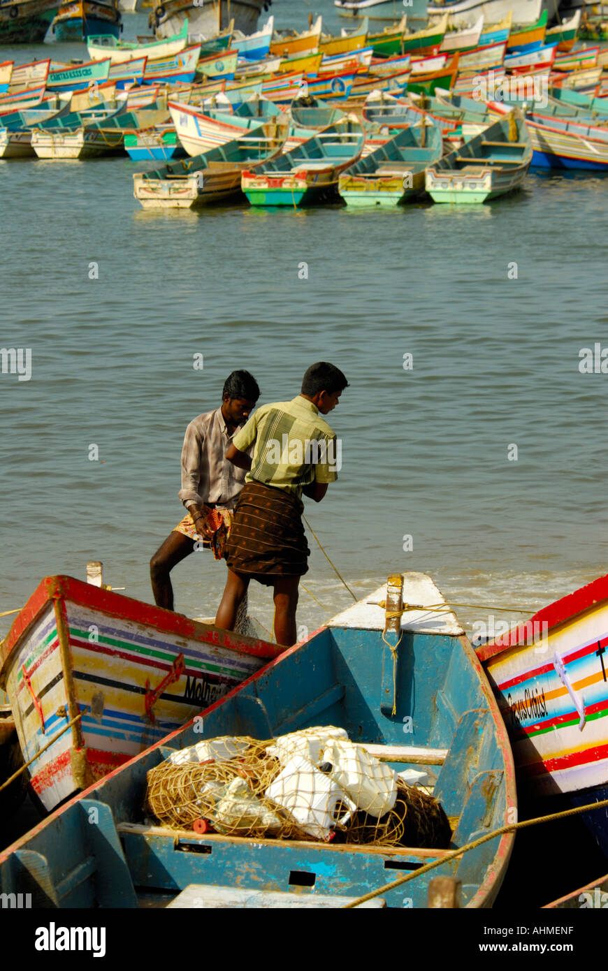 Fishermen getting ready hi-res stock photography and images - Alamy