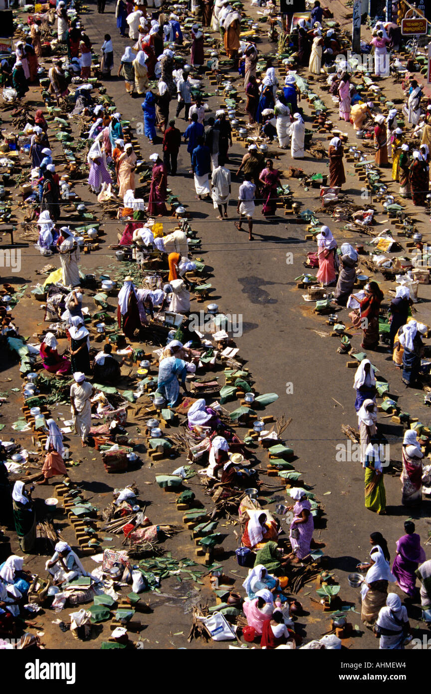 ATTUKAL PONGALA TRIVANDRUM KERALA Stock Photo - Alamy