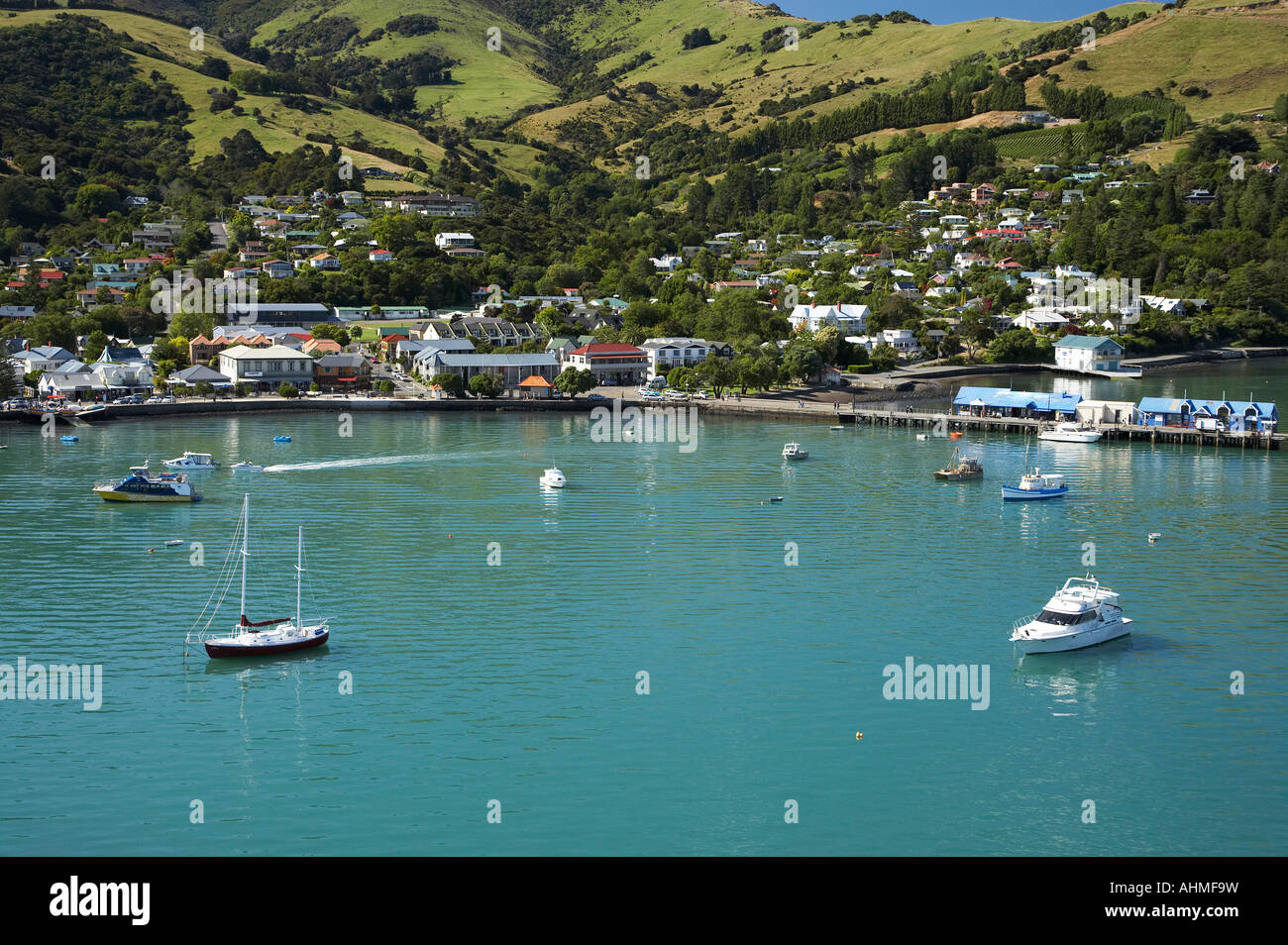 Akaroa Akaroa Harbour Banks Peninsula Canterbury South Island New ...