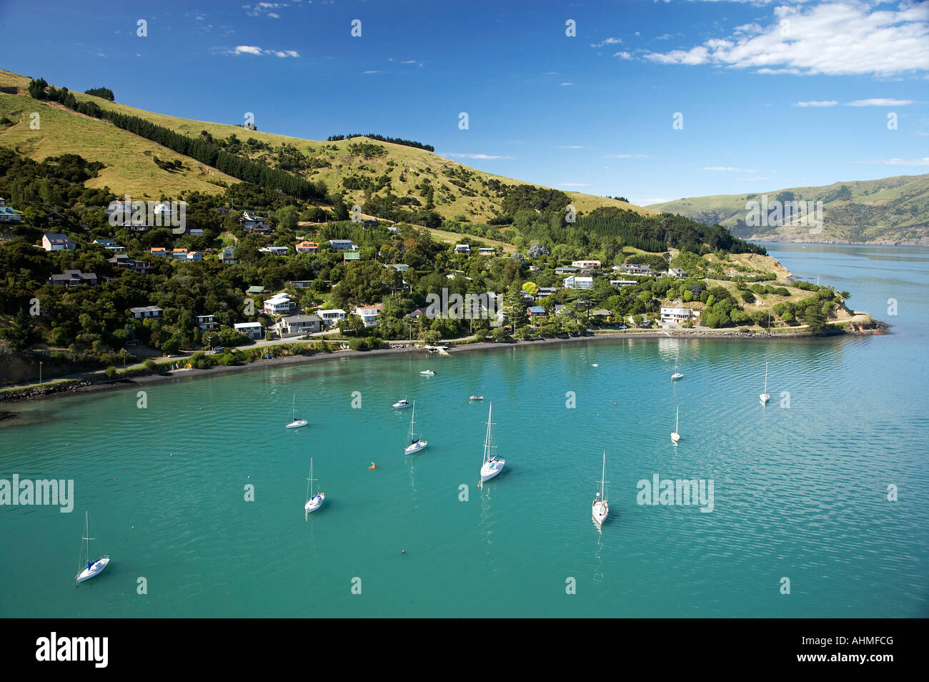 Akaroa Akaroa Harbour Banks Peninsula Canterbury South Island New ...