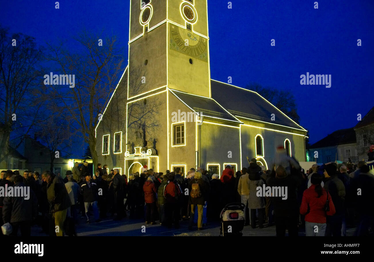 christmas market Traiskirchen Stock Photo - Alamy