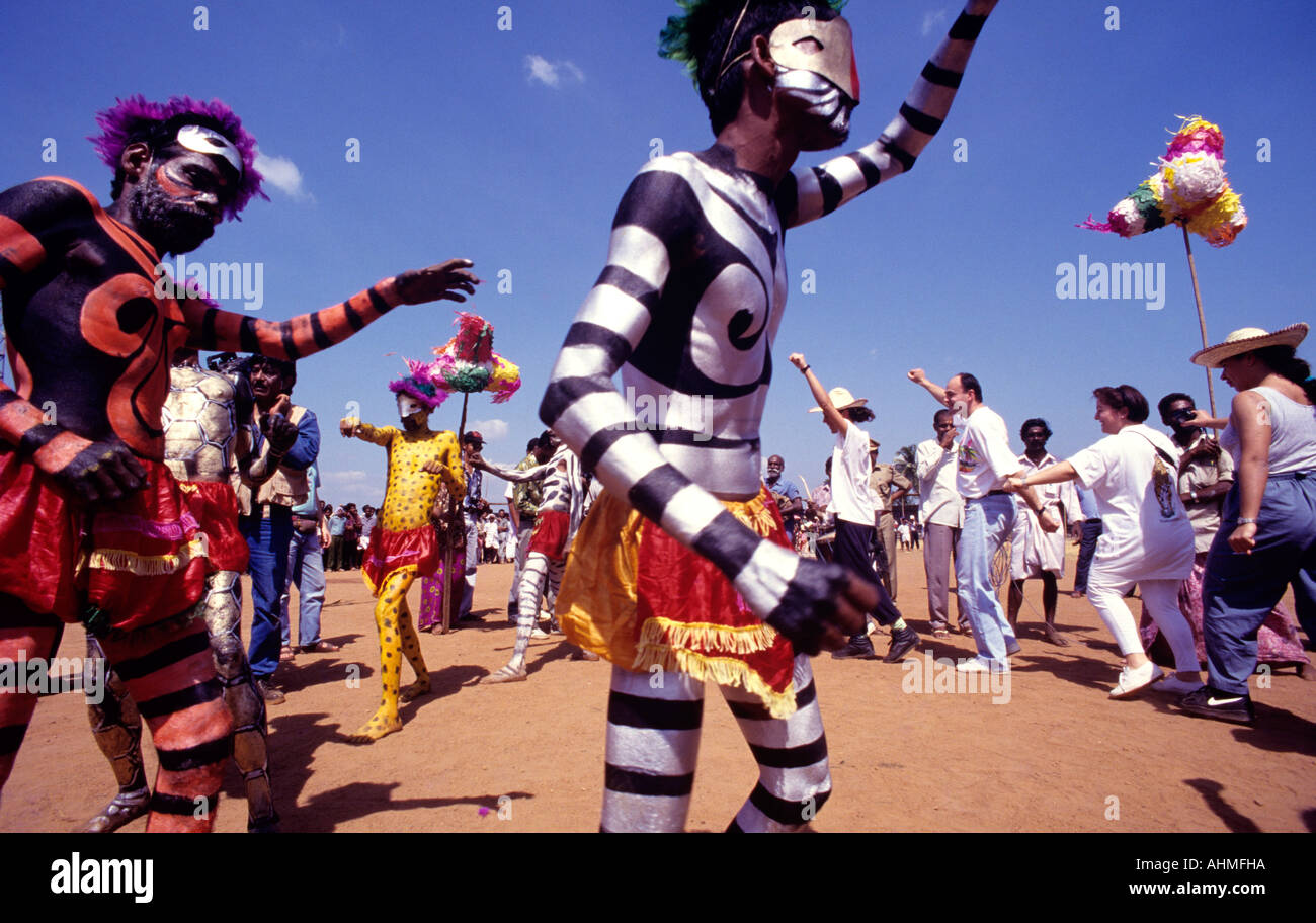 PULIKALI DURING ONAM CELEBRATIONS THRISSUR KERALA Stock Photo - Alamy