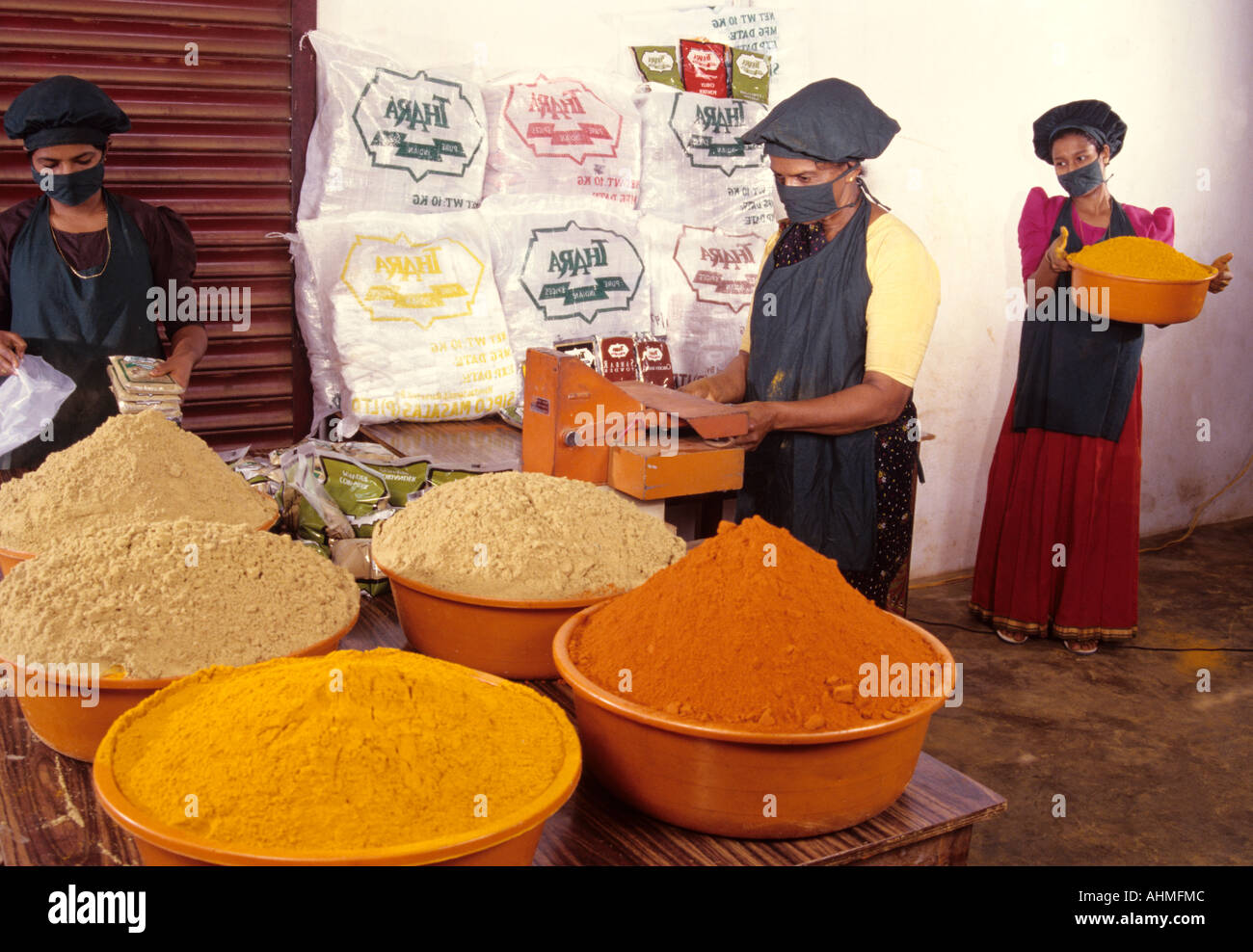 SPICE POWDER FACTORY ERNAKULAM KERALA Stock Photo - Alamy