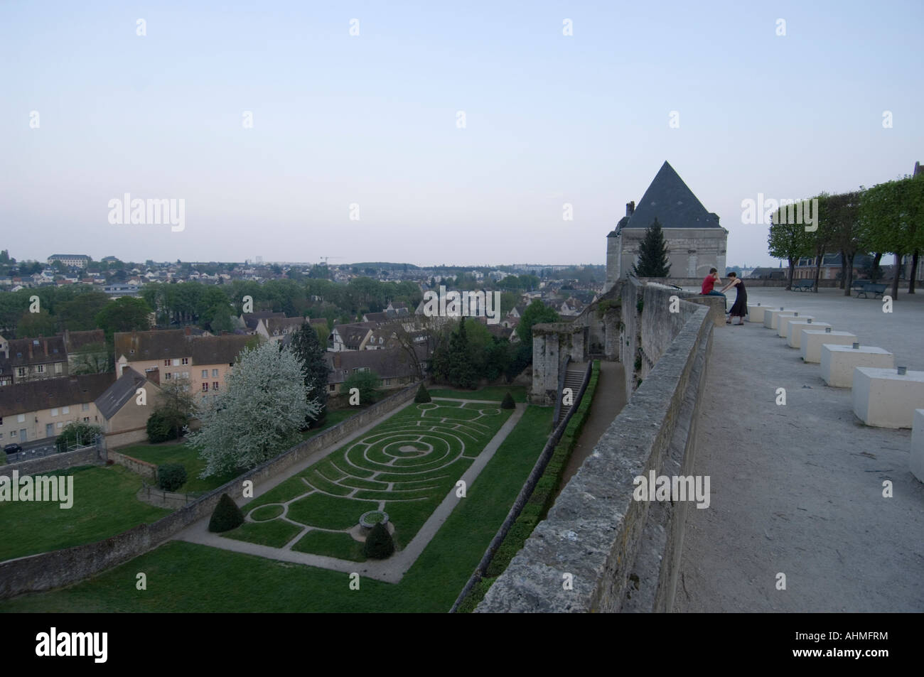 maze behind Chartres cathedral France Stock Photo - Alamy