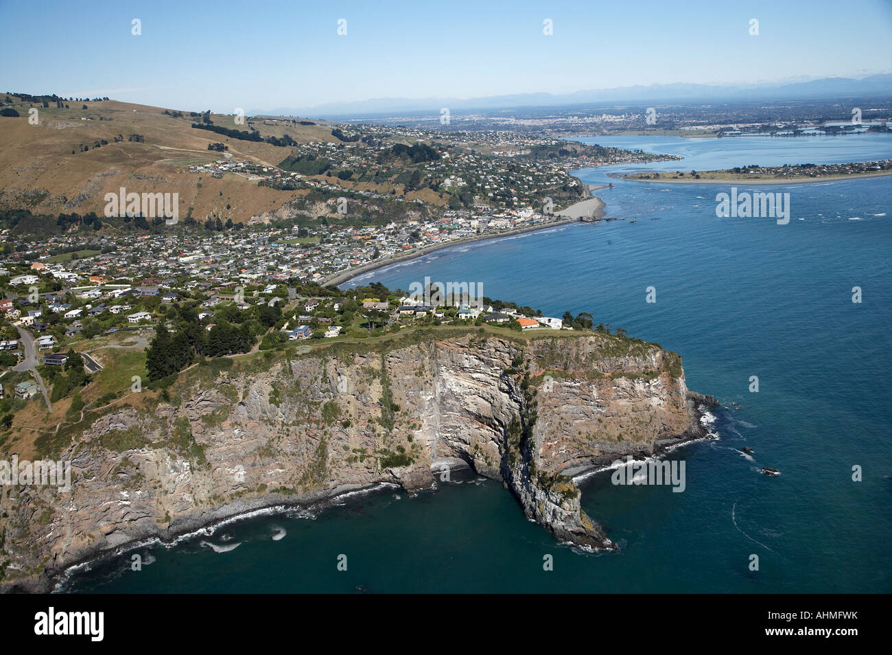 Sumner Head Christchurch Canterbury South Island New Zealand aerial ...
