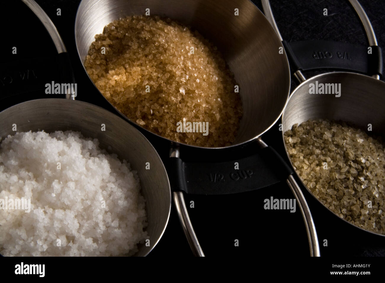 Different types of sea salts Stock Photo - Alamy