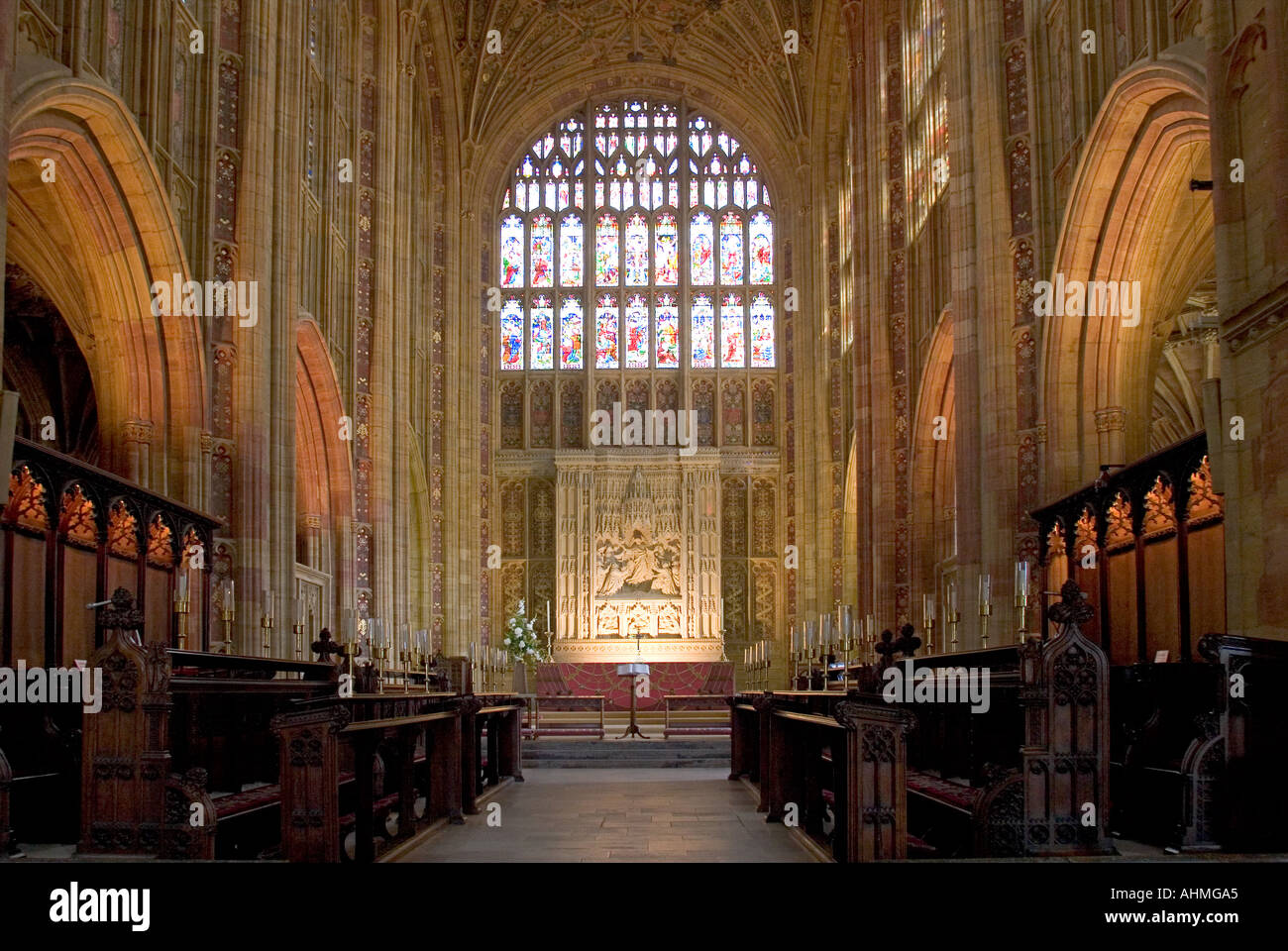 Interior of Sherborne Abbey Dorset England UK Stock Photo - Alamy