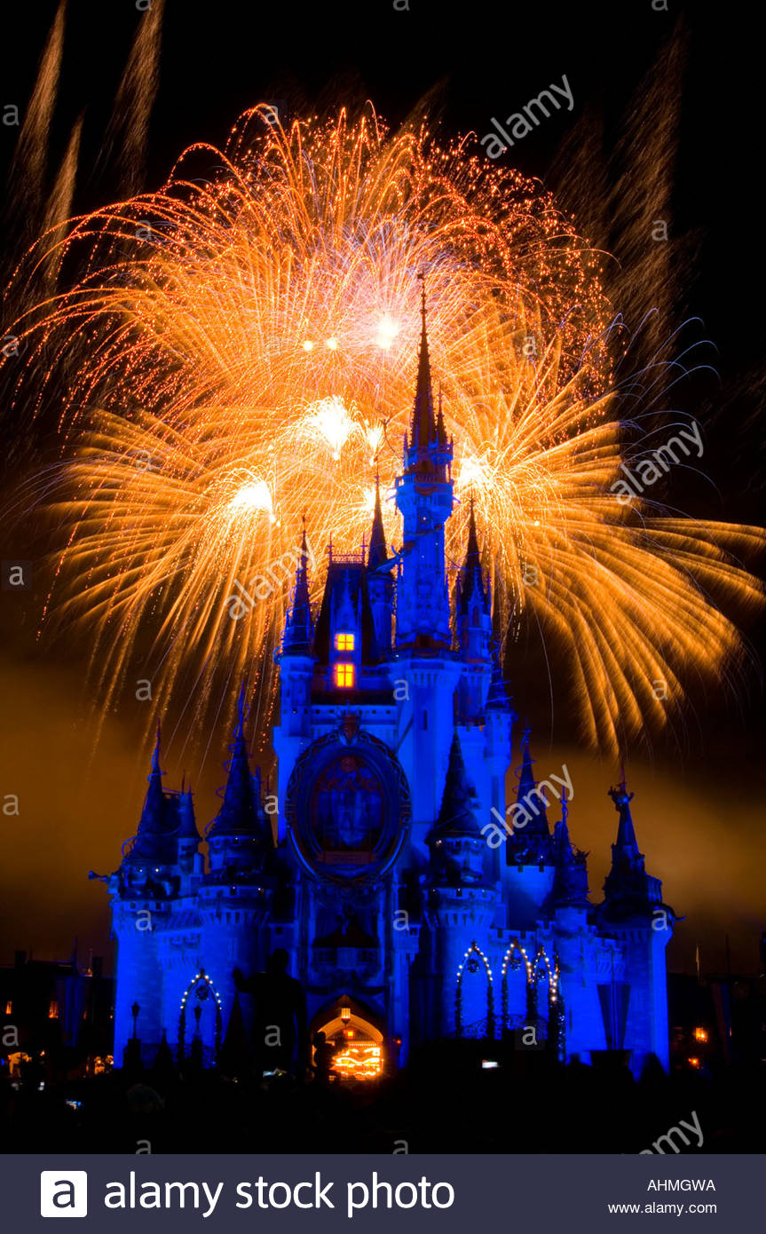 Cinderella Castle Fireworks High Resolution Stock Photography and ...