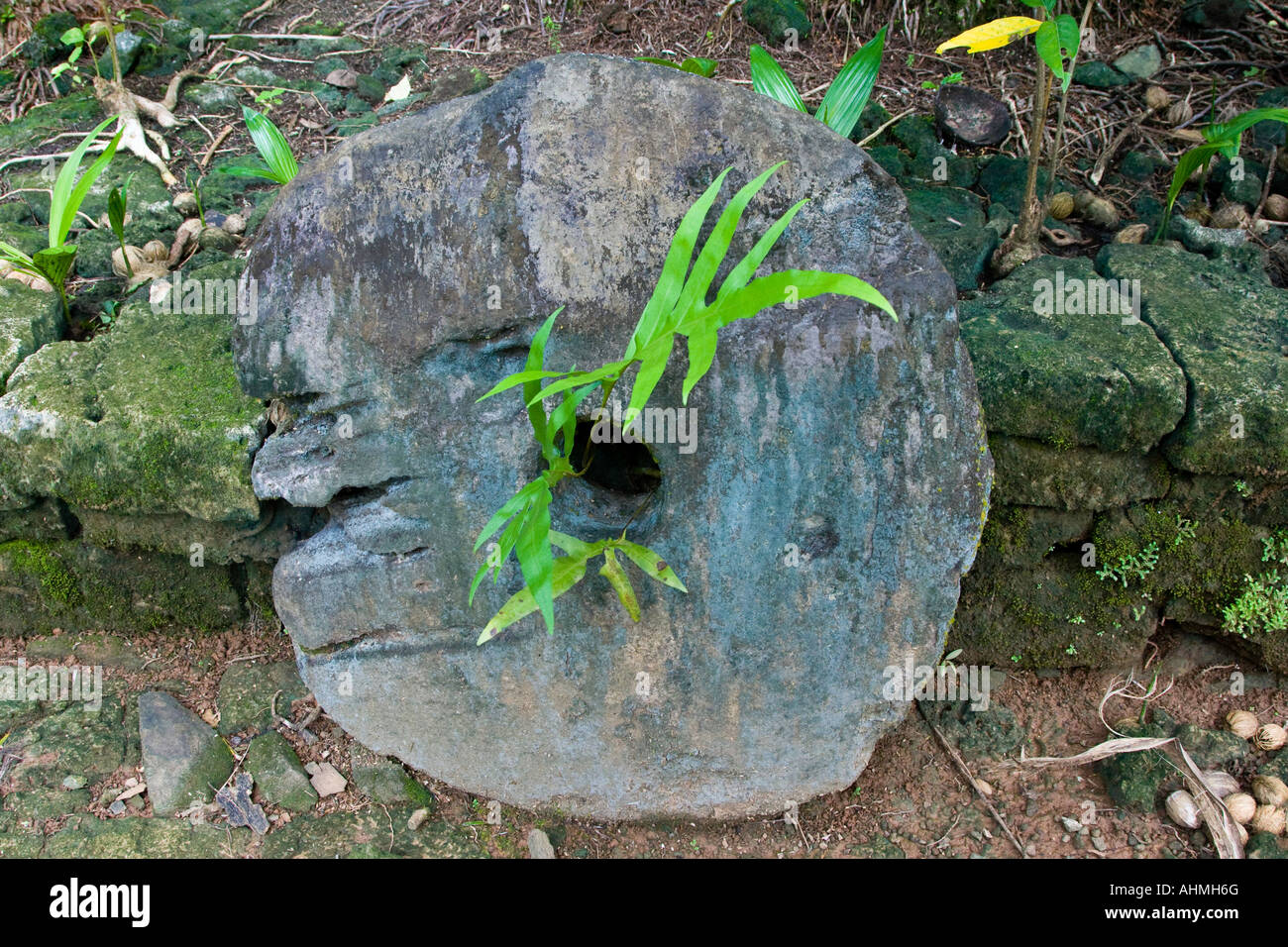 Traditional Stone Money or Rai Yap Island FSM Micronesia Stock Photo ...