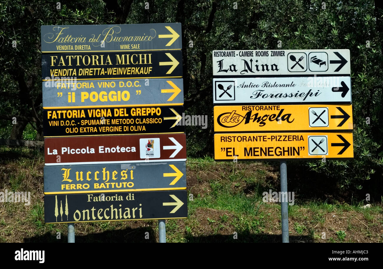 Italian sign hi-res stock photography and images - Alamy