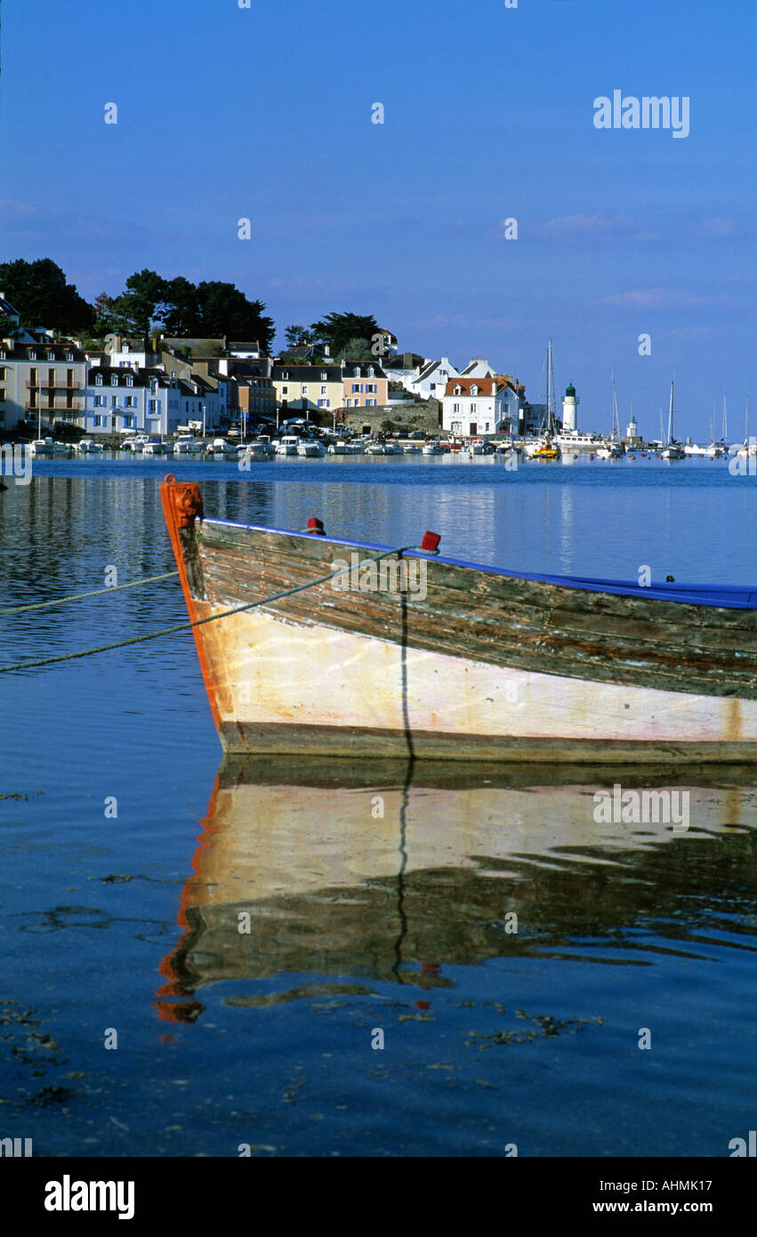 Belle Ile en Mer Sauzon port Brittany Stock Photo - Alamy