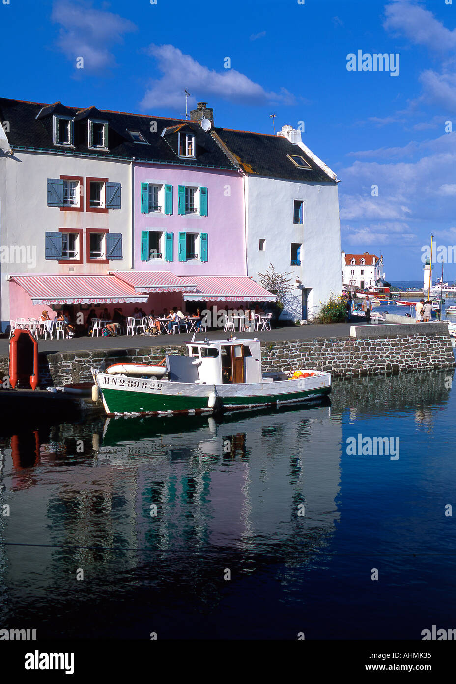 Belle île en mer island Port of Sauzon France Brittany Stock Photo - Alamy