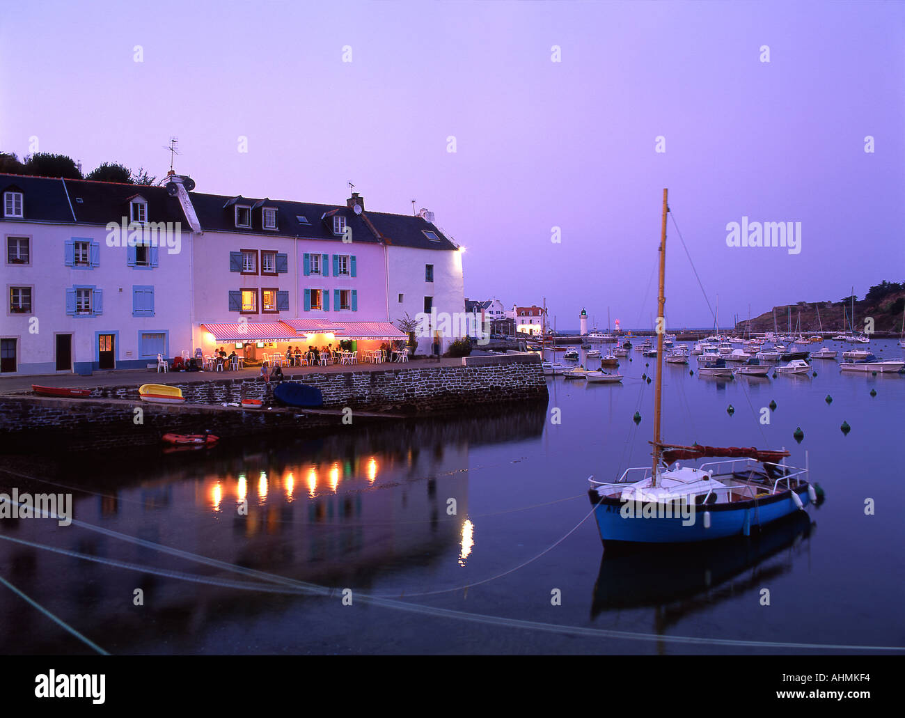 Port sauzon belle ile en mer islands morbihan hi-res stock photography ...